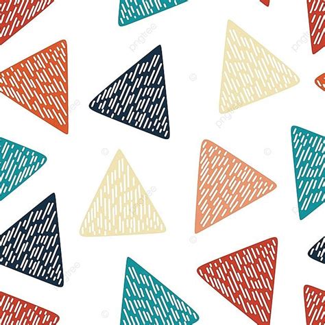 Colorful Triangle Abstract Seamless Pattern Triangle Wallpaper Graphic PNG And Vector With