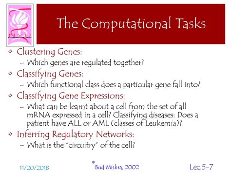 Udine Lectures Lecture #5: Microarray Analysis of Networks - ppt download