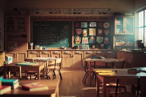Classroom Background Premium Ai Generated Image Classroom Background Premium Ai Generated Image