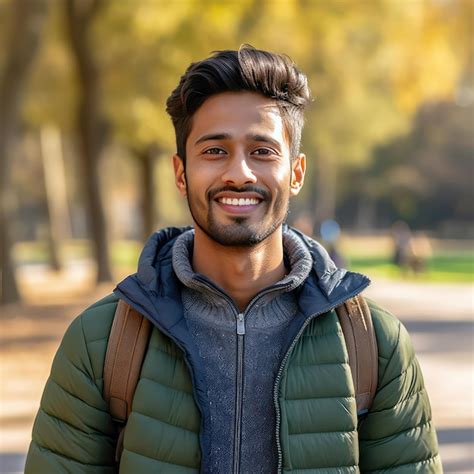 Premium Photo Image Of A 25 Year Old Indian Man That Is Smiling At