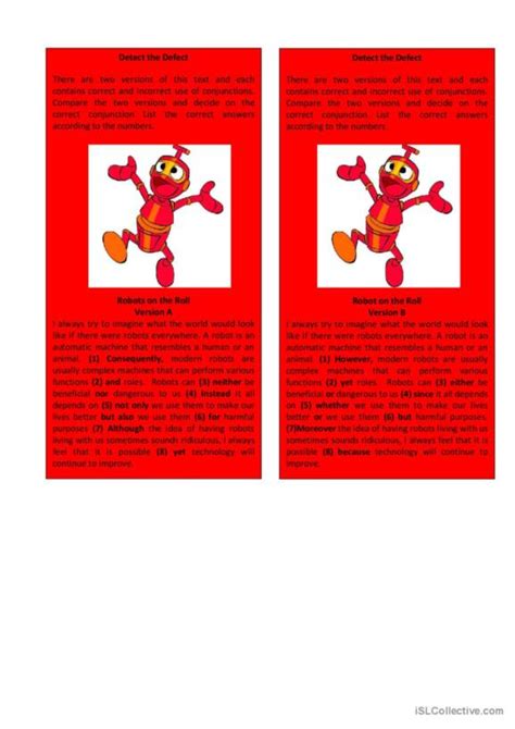 152 Conjunctions English Esl Worksheets Pdf And Doc