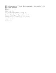 Check If String Ends With Number Python Program Course Hero