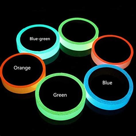 Reflective Glow Tape Self Adhesive Luminous Tape Sticker Removeble Waterproof Emergency Roll