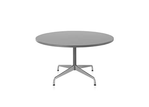 Eames Table Segmented Base Round Three Chairs
