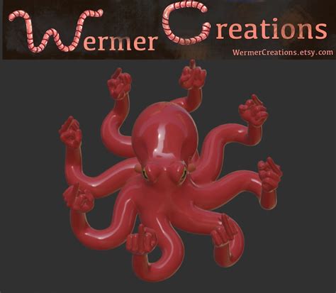 Improved Fucktopus 3d File Stl File Wermer Creations Etsy