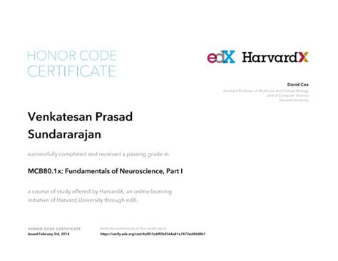 Harvardx Certificate Fundamentals Of Neuroscience Part 1 2014 Vps Ppt