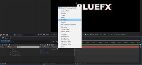 Swinging Text Animation In Adobe After Effects BlueFx