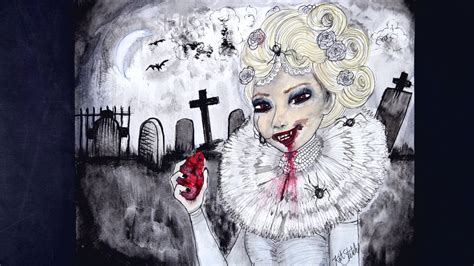 Items Similar To Elsa The Frozen Vampire Queen Print On Etsy