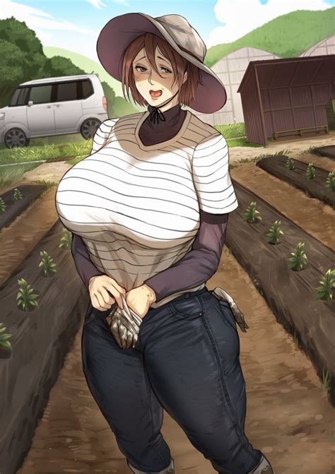 Rule 34 1girls Blush Garden Looking At Viewer Mature Female Sunhat Thick Thighs Toshi21888046