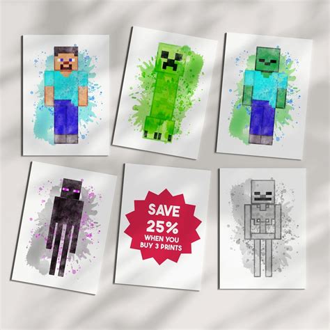 Minecrafts Poster Etsy