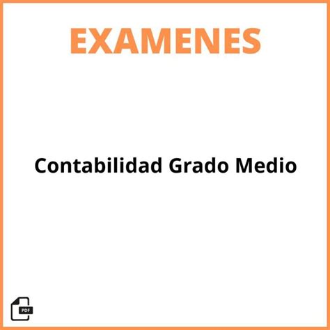 Exámenes Contabilidad General Tipo Test 2025