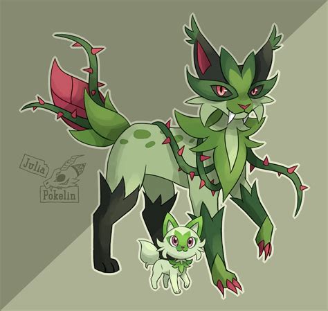 Sprigatito Evolution By Julia Pokelin On Deviantart