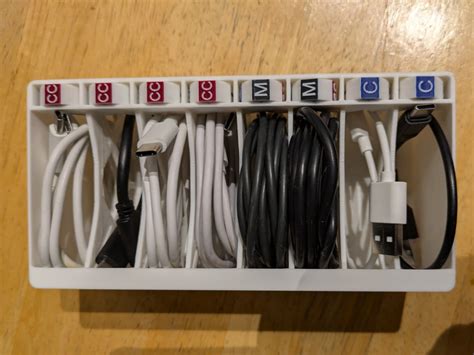 Gridfinity Usb Cable Organizer W Type Dial By User1298976417 Makerworld