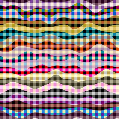 Geometric Abstract Pattern Intersection Patchwork Plaid Style Stock Vector Illustration Of