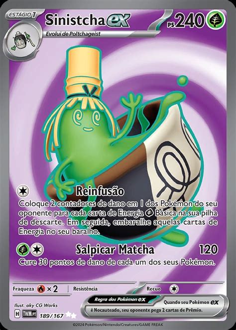 Sinistcha Ex 189 167 Pokémon Myp Cards