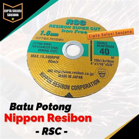 Promo Nippon Resibon Super Cut Batu Potong 4 In Mata Gerinda Potong