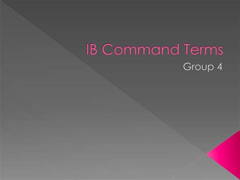 Ppt Ib Command Terms Powerpoint Presentation Free Download Id2382082