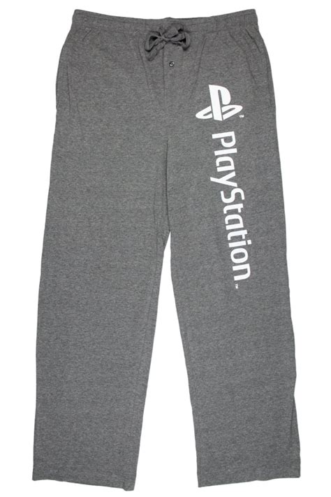 PlayStation Mens PS Logo And Script Lounge Sleep Pajama Pants Game Console L Walmart