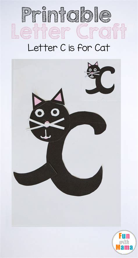 Printable Letter C Crafts C Is For Cat Fun With Mama