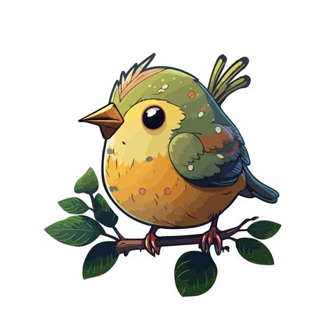 Premium Vector Cute Bird Cartoon Style