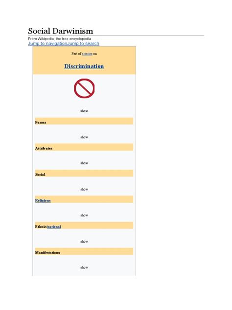 Social Darwinism Pdf Darwinism Philosophical Theories