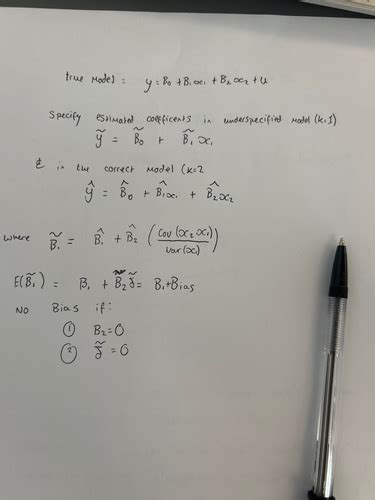 Other Issues Omitted Variable Bias Vs Irrelevant Variables Flashcards Quizlet