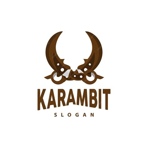 Premium Vector Kerambit Logo Indonesia Fighting Weapon Vector Ninja