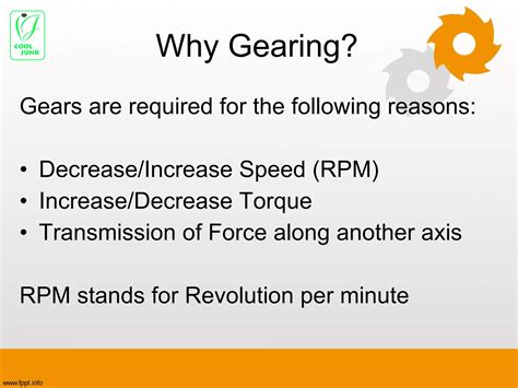 Introduction To Gears PPT Free Download