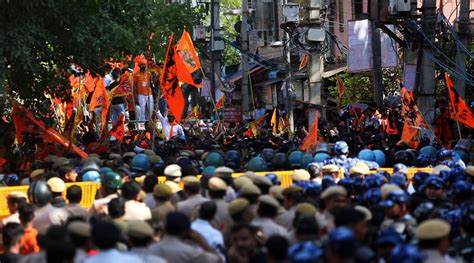 Under Delhi Police Eye Jahangirpuri Observes Hanuman Jayanti Delhi