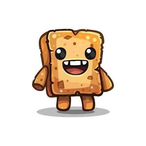 Premium Vector Mascot Toast Bread Vector