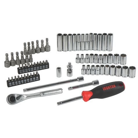 Ironton Pc In Drive Socket Set MM SAE Measurement Standard Standard SAE Metric