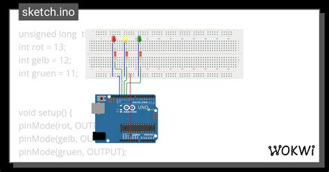 Ampel Without Delay Copy Wokwi Esp32 Stm32 Arduino Simulator