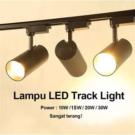 Jual Lampu Spotlight Led Rail Track Lamp Lampu Sorot Rel Track Light