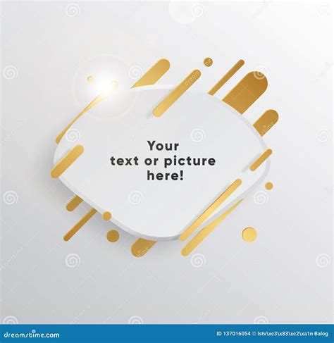 Modern Text Box With Colorful Stripes Stock Vector Illustration Of
