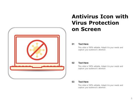 Malware And Antivirus Icon Computer Monitor Ppt PowerPoint Presentation