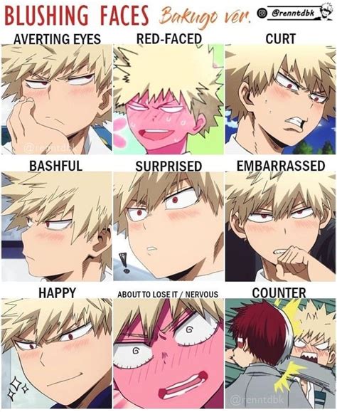 The Levels Of Bakugos Cuteness😖😖😖😘😘😘💕💕💕 My Hero Academia Shouto Boku