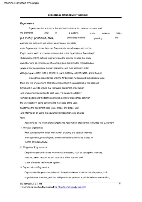 Modul Manajemen Industri Muhal 95 96 Put Theory Principles Data