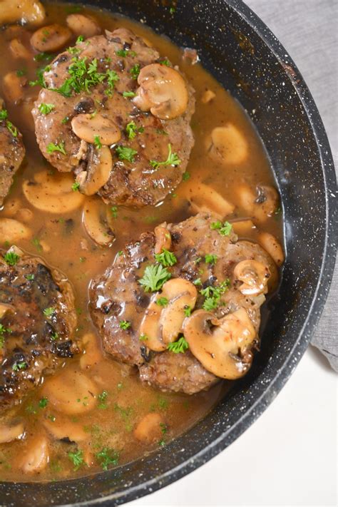 Salisbury Steak With Garlic Mashed Potatoes And Mushroom Gravy Sweet