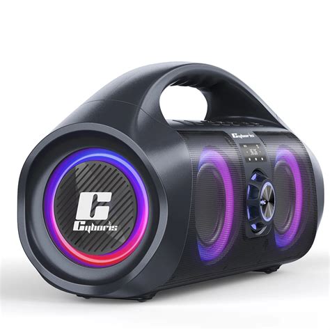 고출력 Rgb 다채로운 휴대용 무선 블루투스 스피커 야외 및 가정용 서브우퍼에 적합 Ipx7 방수 120w