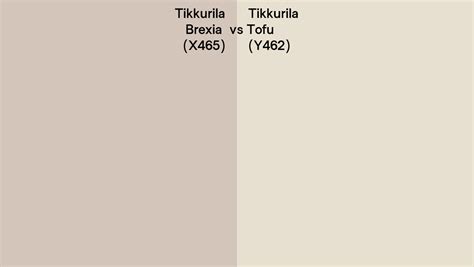 Tikkurila X465 Brexia Vs Y462 Tofu Side By Side Comparison