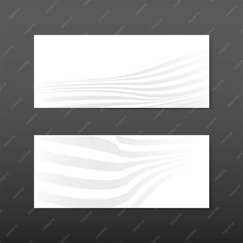흰색 추상 배너 디자인 벡터 무료 벡터