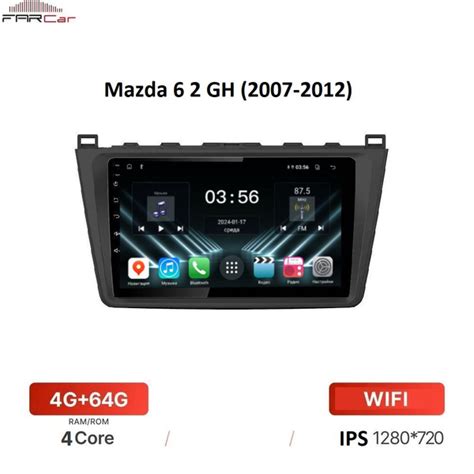 Штатная магнитола FarCar для Mazda 6 2 GH (2007-2012) (4GB/64GB/WiFi ...