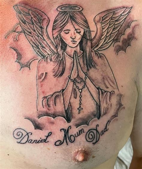 Praying Angel Tattoos For Women