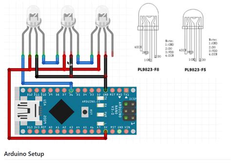 Whats The Best Way To Wire Pl9823 Leds To Pro Micro Leds And