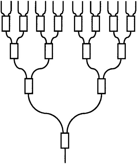 Schematic Top View Not To Scale Of A Standard Mmi Based 1 16 Power