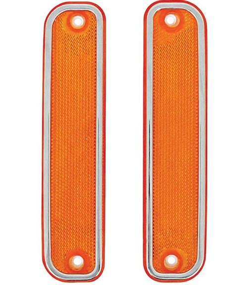 Marker Lights With Trim Front Orange Luttys Chevy Warehouse