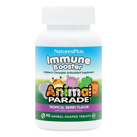 NaturesPlus Animal Parade Kids Immune Booster Tropical Berry -- 90 ...