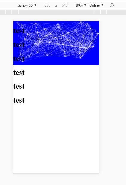 Javascript Why Particles Js Height Not Expanding Stack Overflow