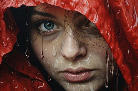 Premium Photo Hyper Realistic Illustration Of A Womans Face