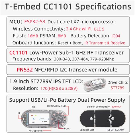 Радиочастотный приемопередатчик Lilygo T Embed Esp32 S3 Cc1101 Aliexpress